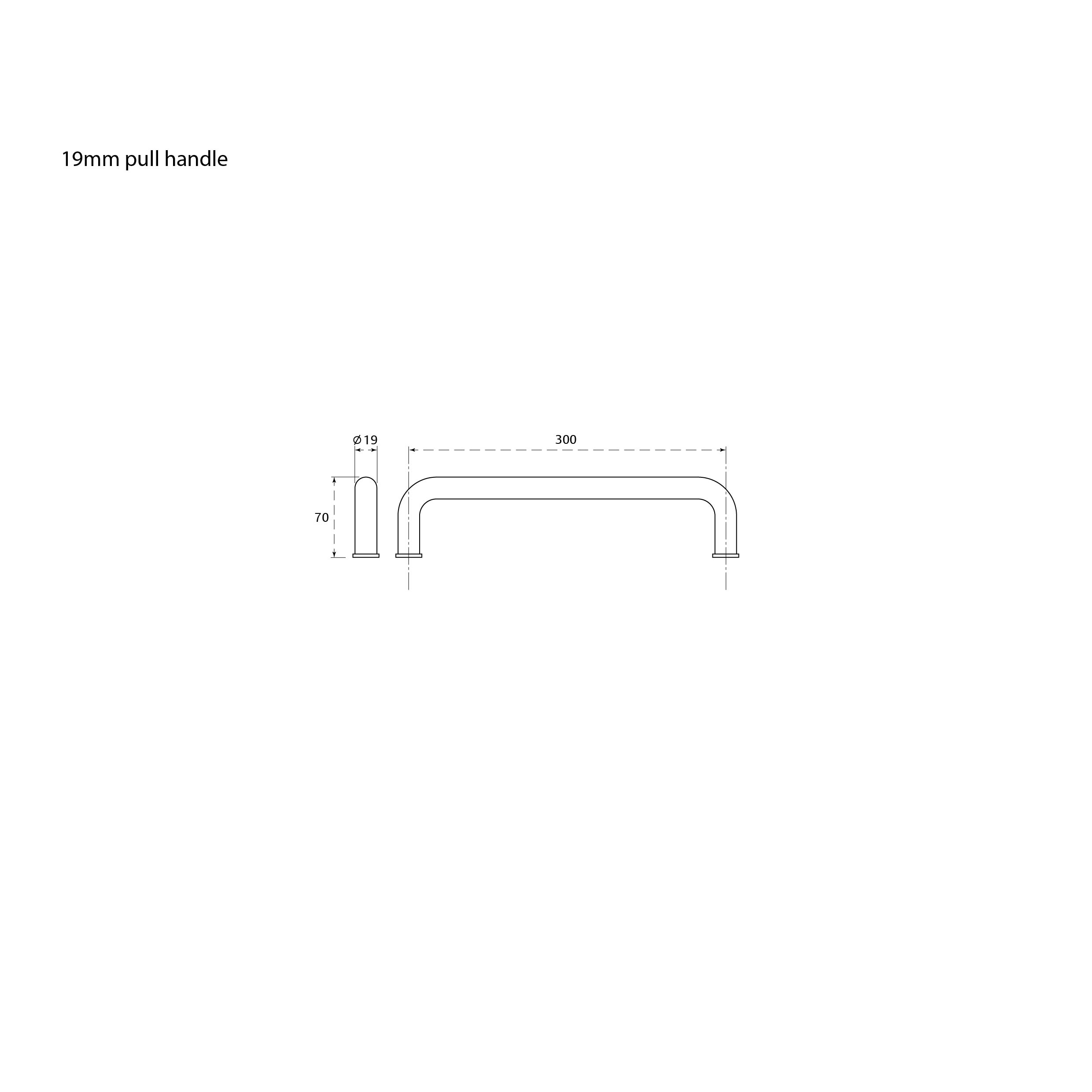 19mm pull handle | ASSA ABLOY