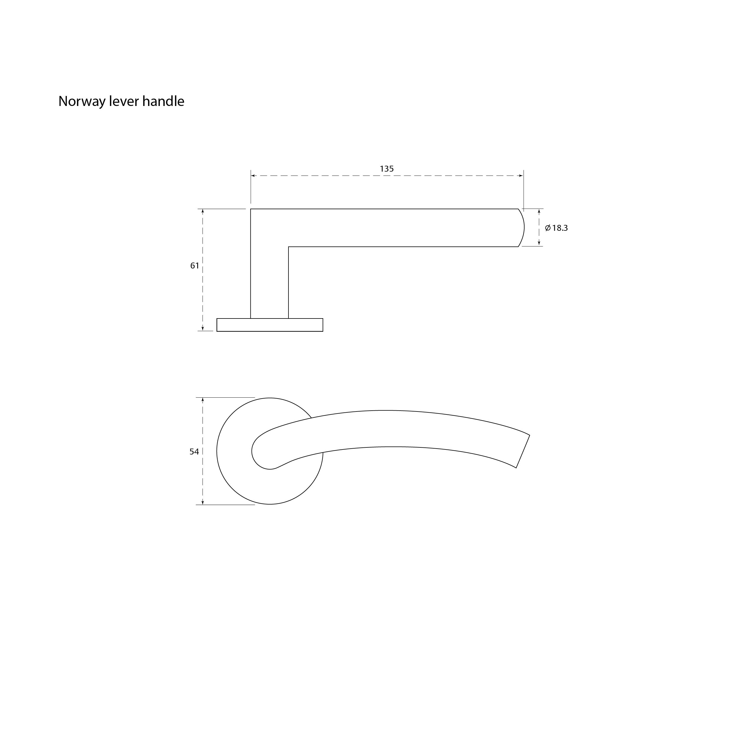 Norway lever handle | ASSA ABLOY